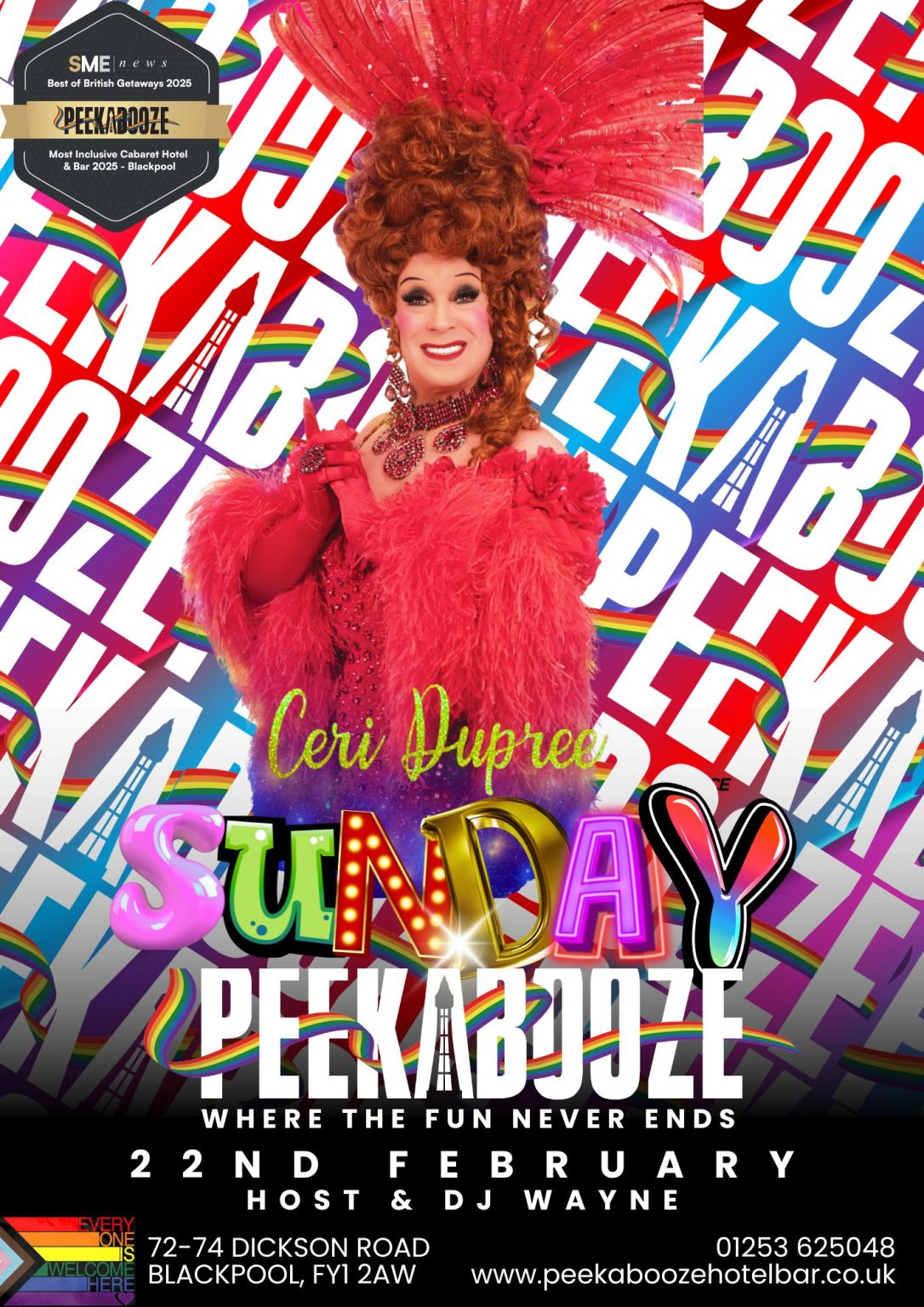 Ceri Dupree Returns - PeekaBooze Hotel and Cabaret Bar